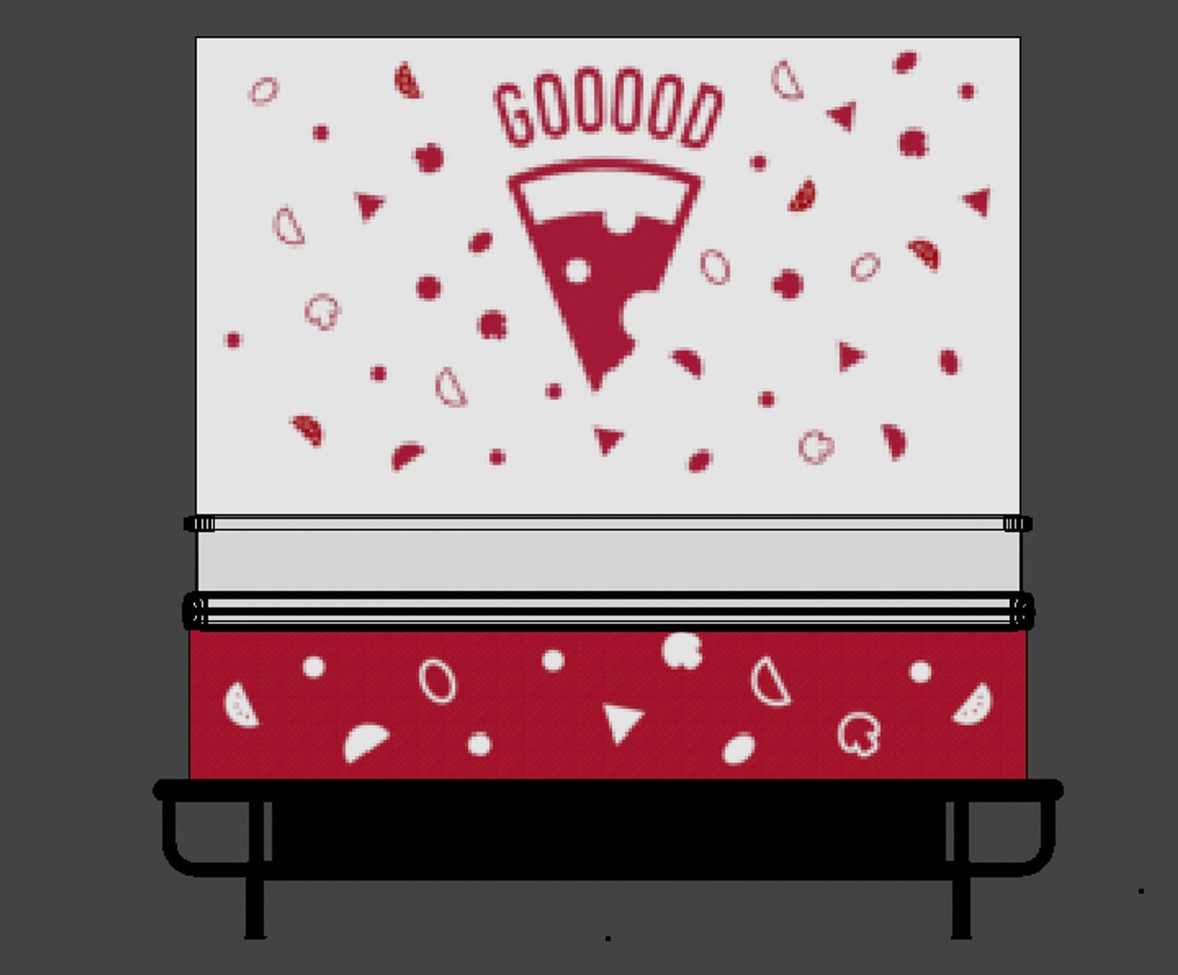 3D freezer display pizza model - TurboSquid 1476378