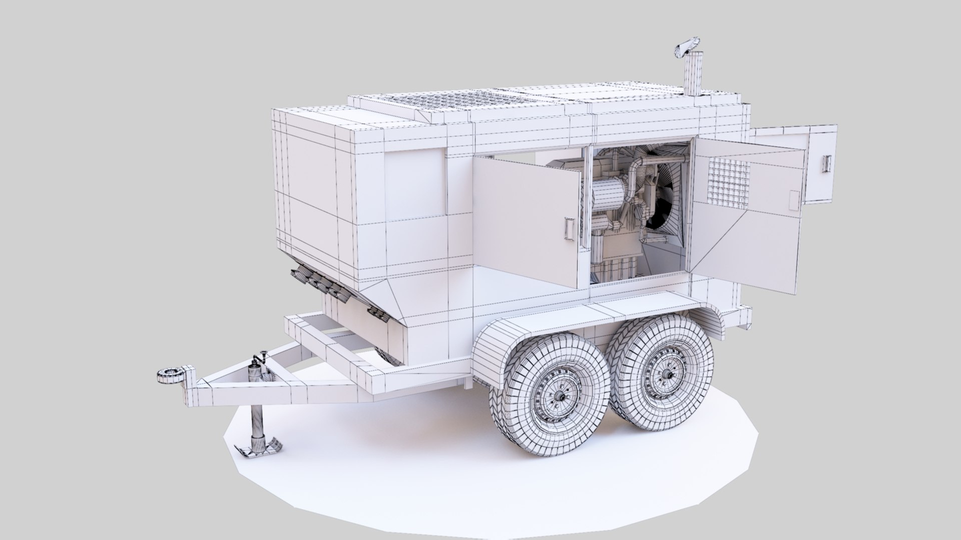 Low Poly Diesel Electric Generator 3D - TurboSquid 1960276