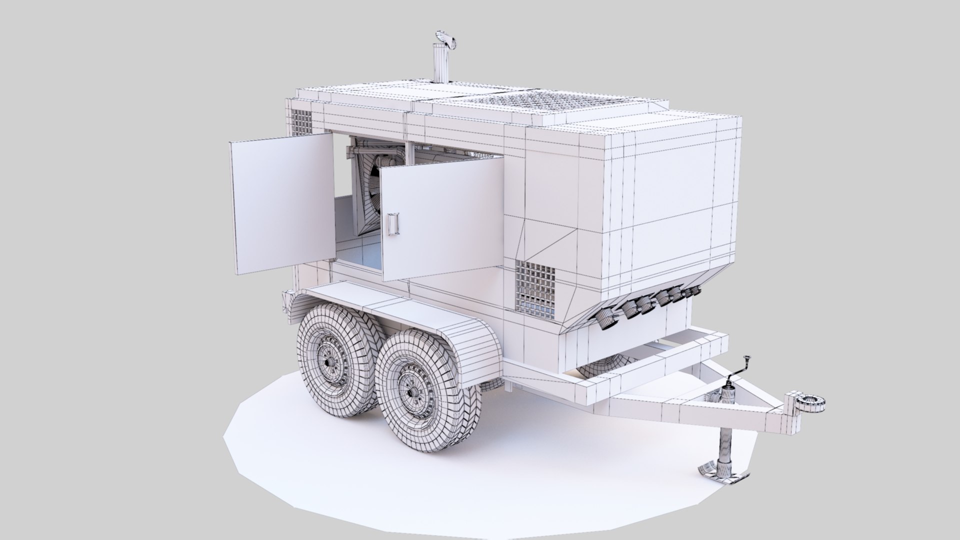 Low Poly Diesel Electric Generator 3D - TurboSquid 1960276