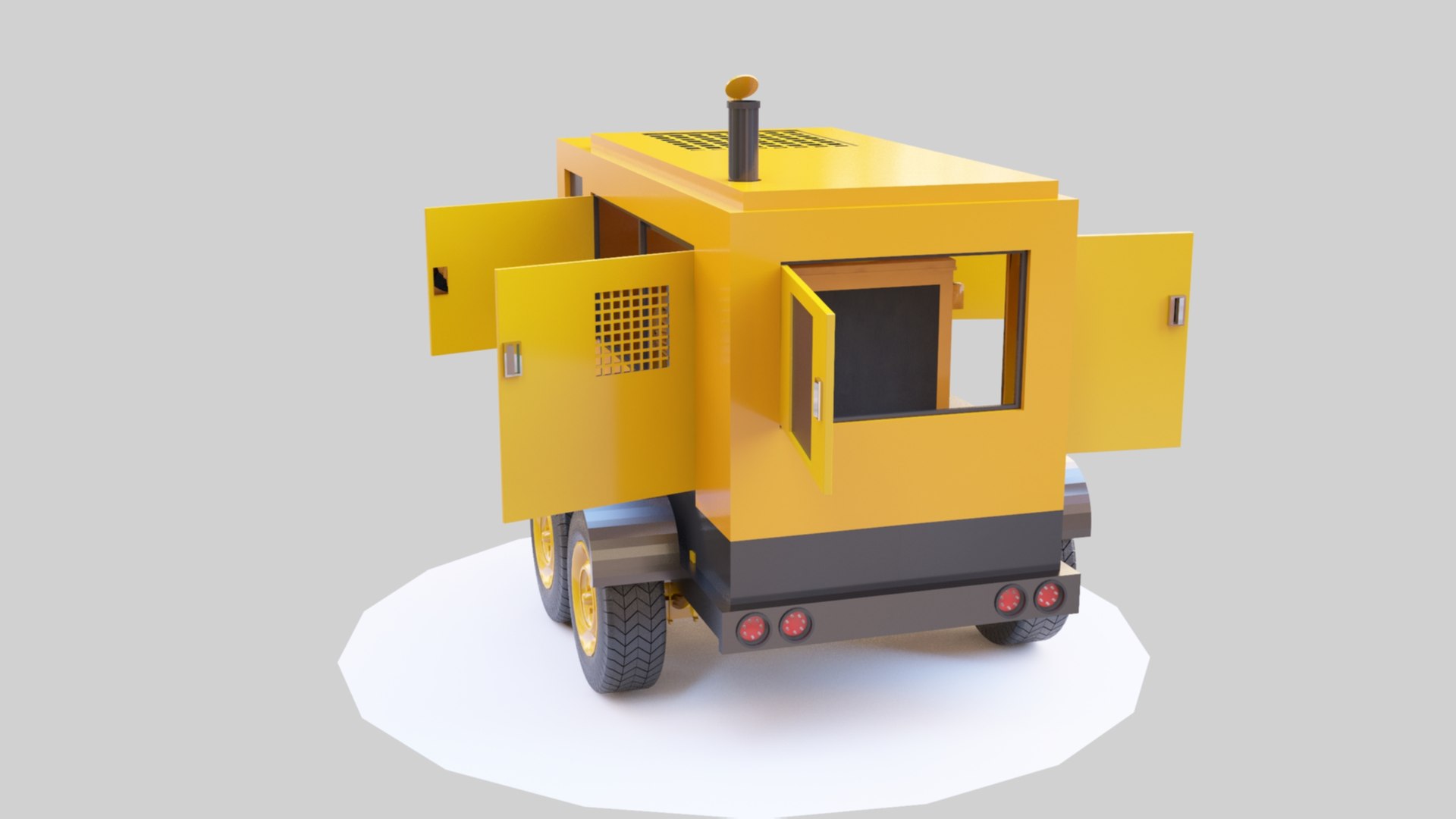 Low Poly Diesel Electric Generator 3D - TurboSquid 1960276