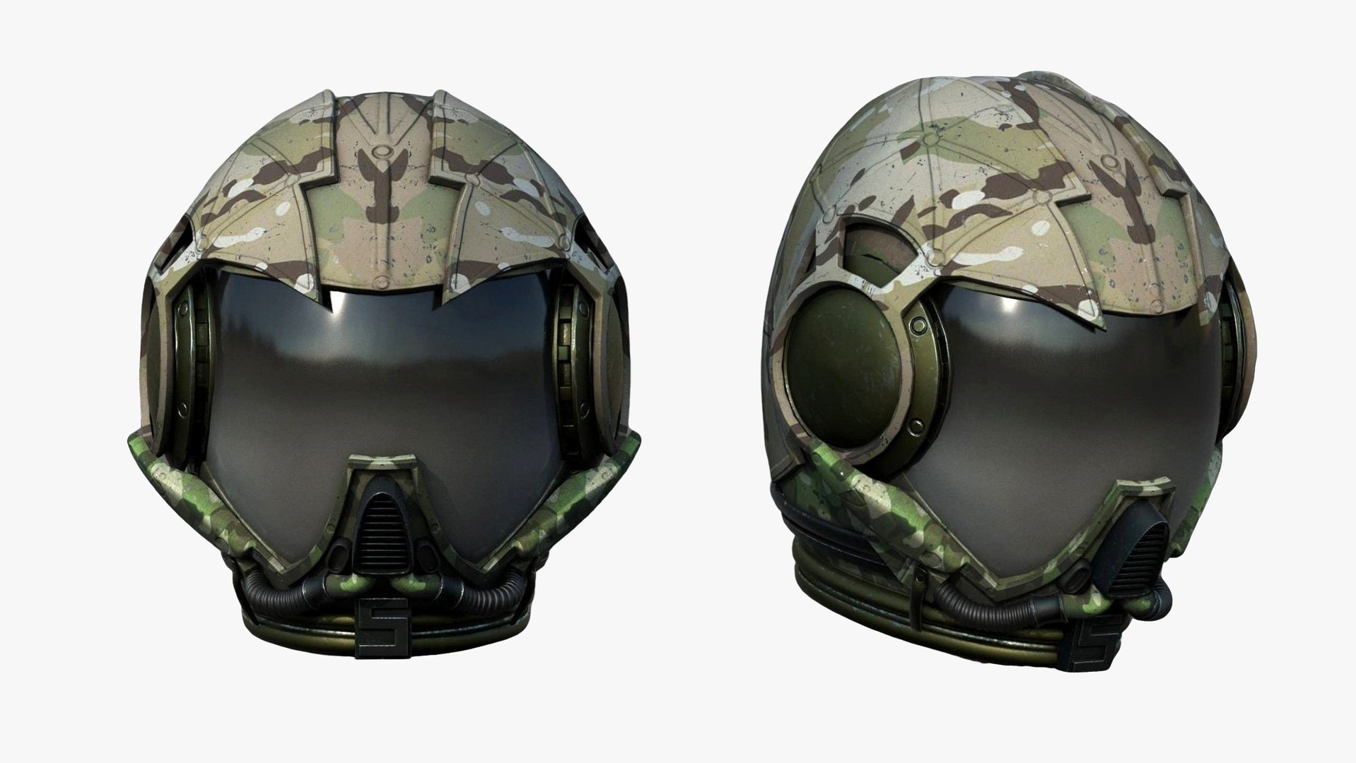 Helmet armor 3D model - TurboSquid 1475603