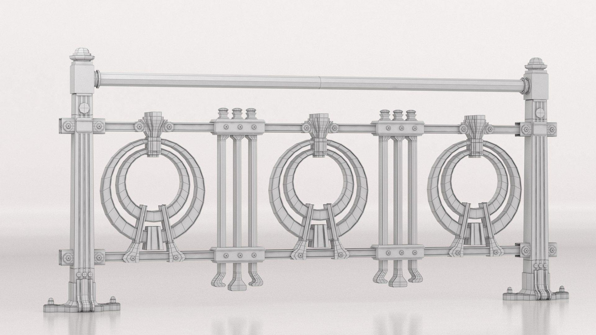 Railing Otto Wagner Architectural Model - TurboSquid 1441810