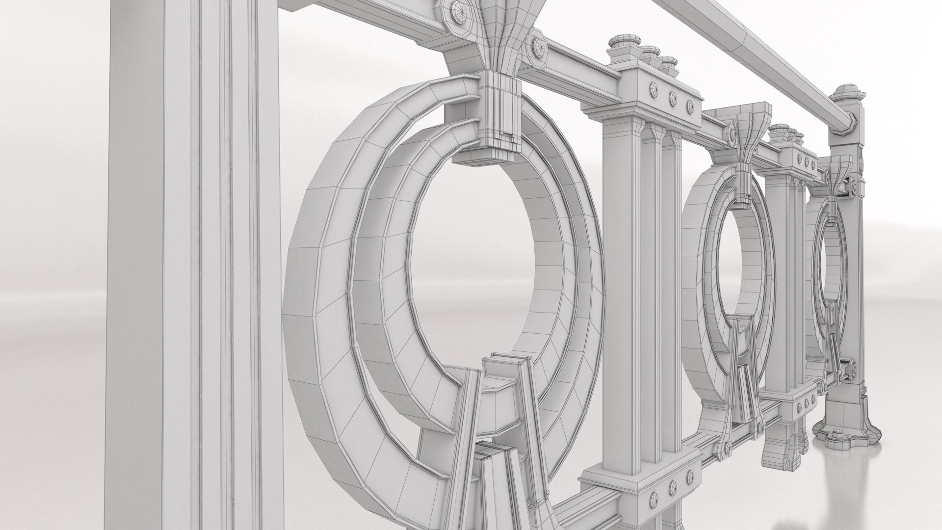 Railing Otto Wagner Architectural Model - TurboSquid 1441810