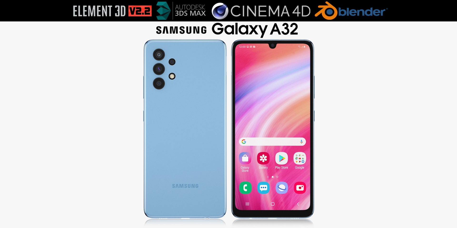 3D samsung galaxy a32 model - TurboSquid 1706081