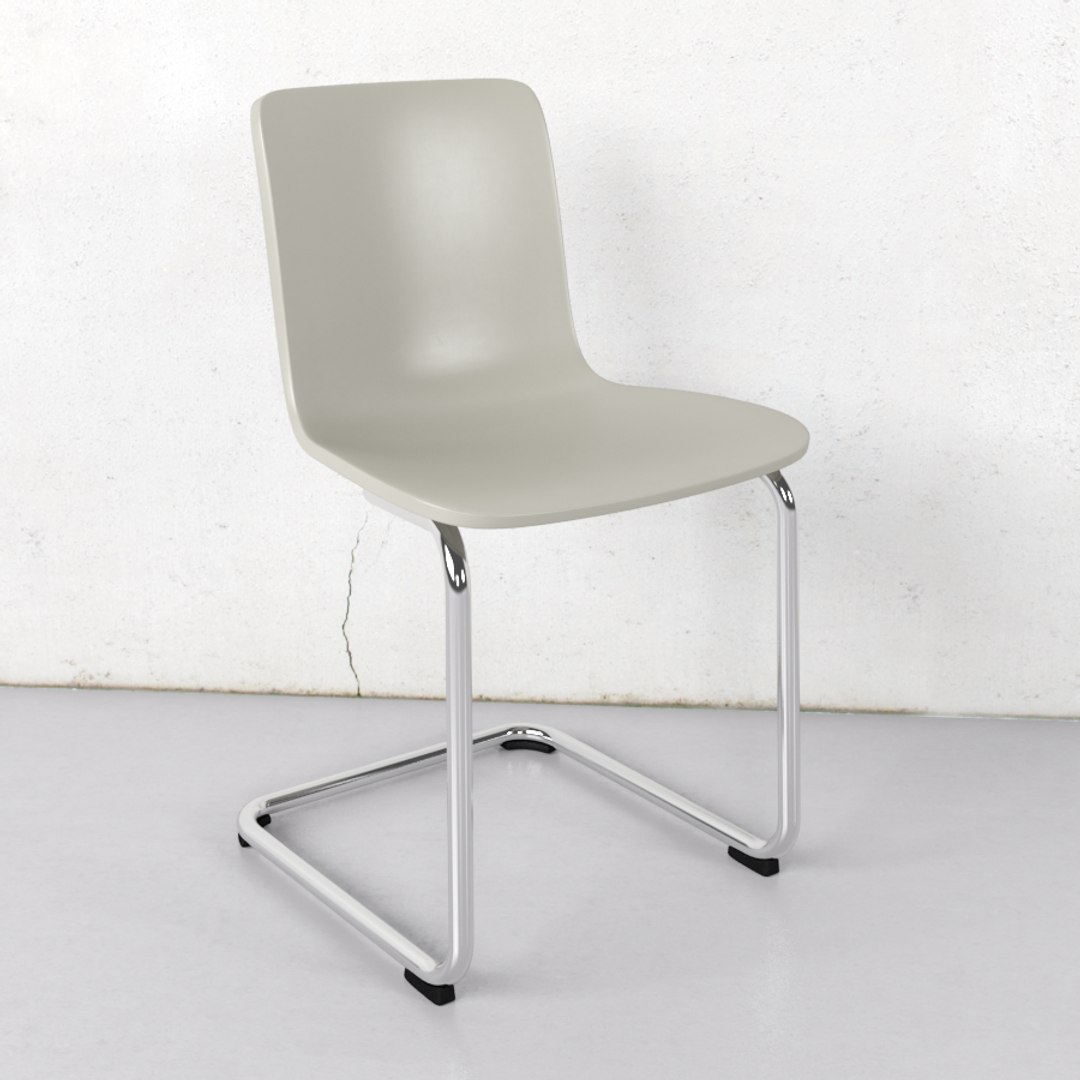 3d Model Vitra Hal Chair