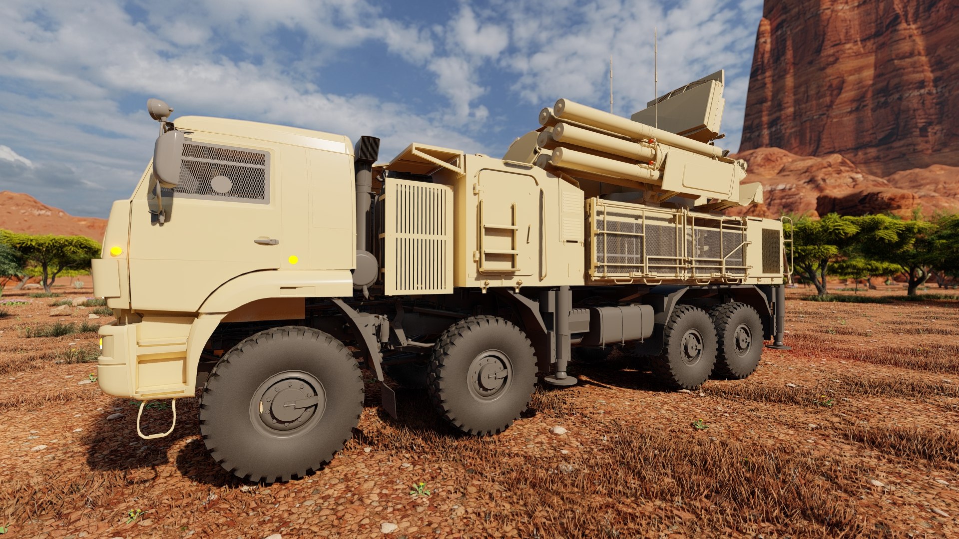 3D Pantsir 96K6-S1 - TurboSquid 2272186