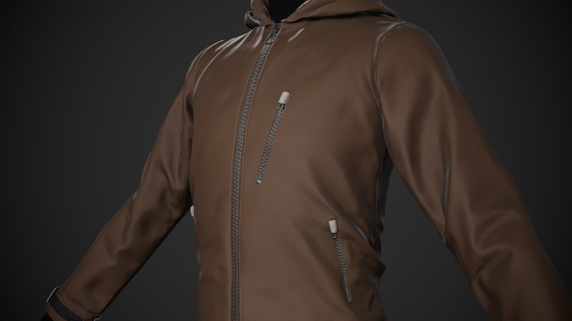 3D Brown Snowboard Outfit Style 1 - TurboSquid 2254170