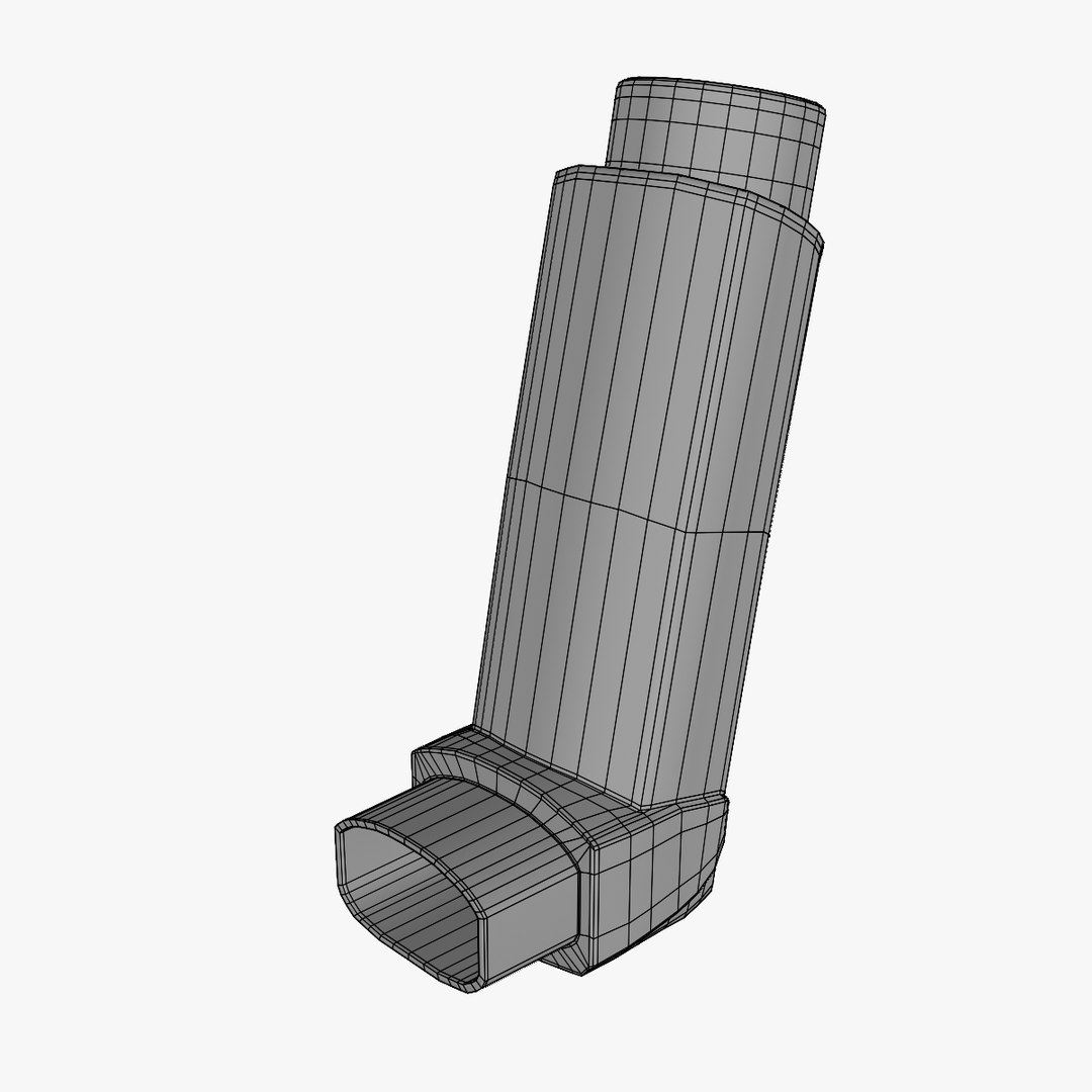 asthma inhaler spacer 3d model