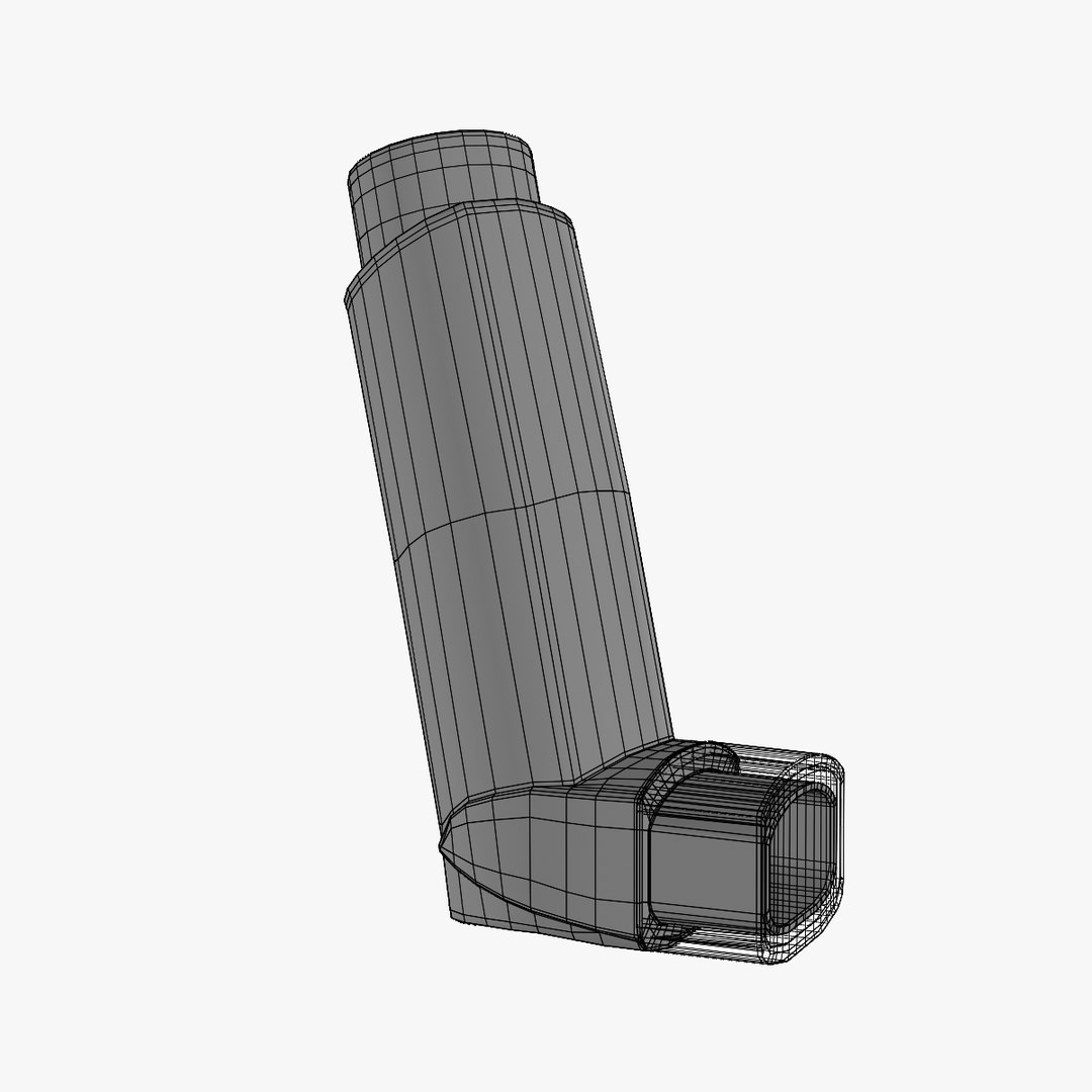 asthma inhaler spacer 3d model