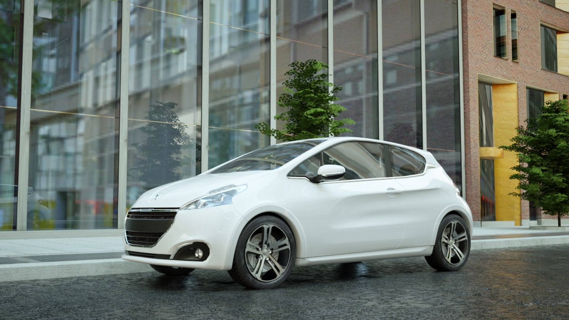 3D 2017 Peugeot 208 - TurboSquid 1219114