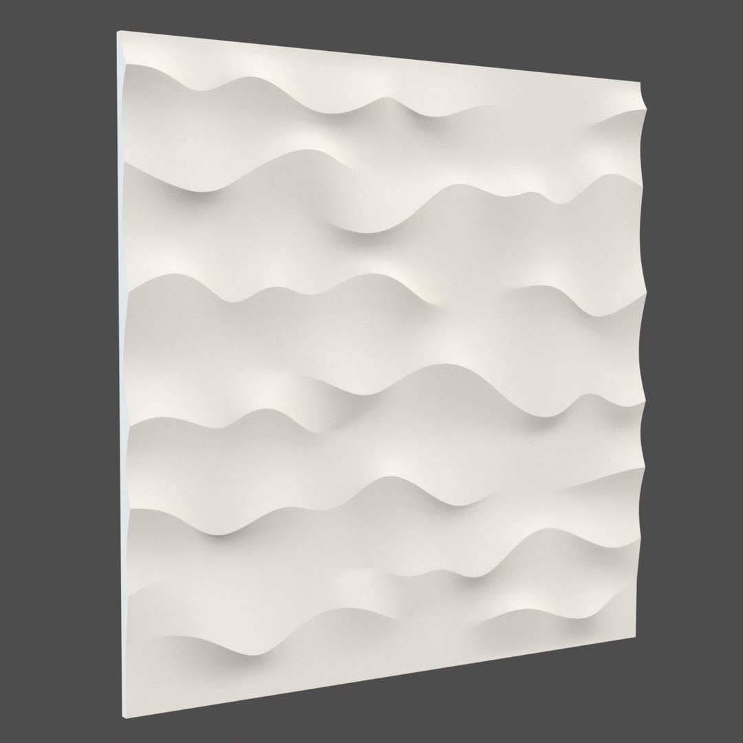 Wall Panel Waves 3d Max