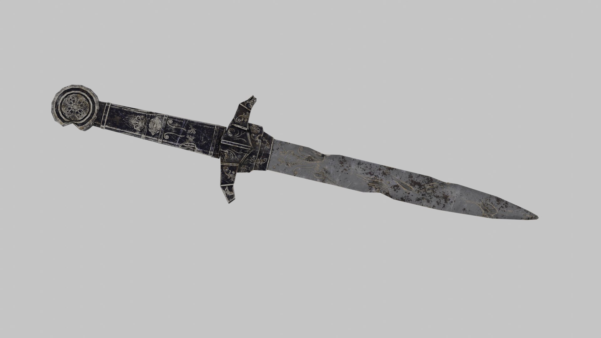 GameReady Shield And Dagger 3D Model - TurboSquid 1959815