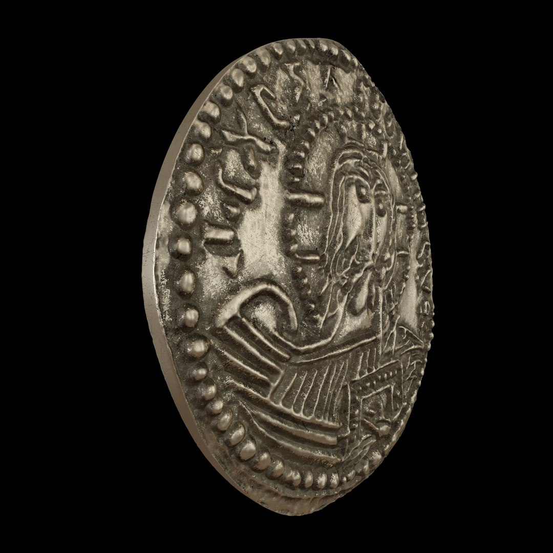 Photorealistic Old Coin 3d Model