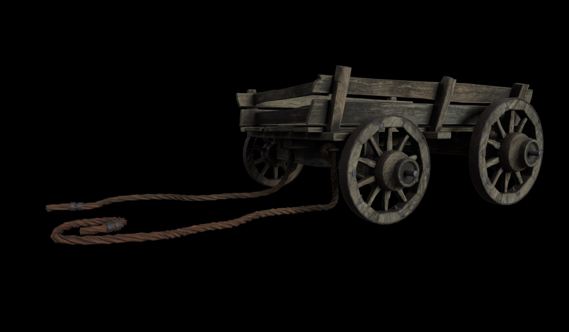 Old Barrow 3D Model - TurboSquid 1252230