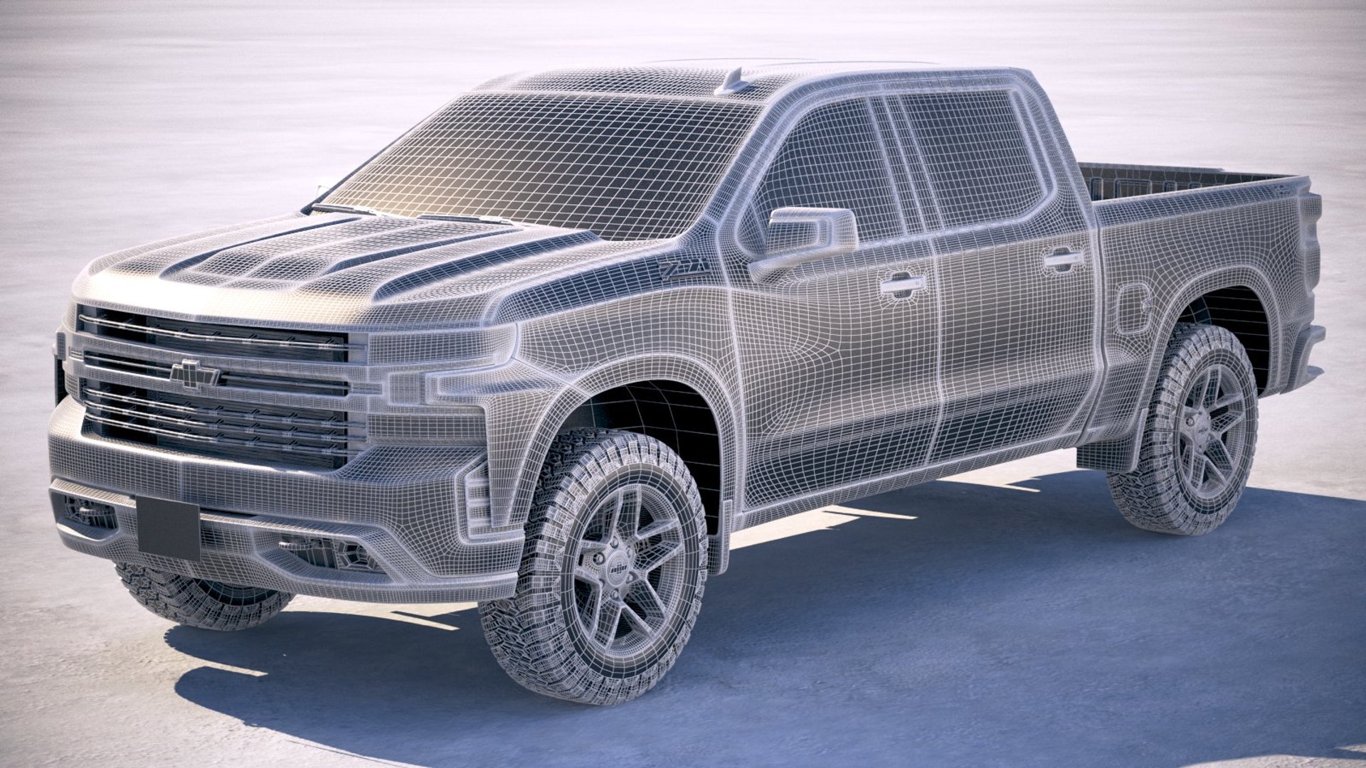 3D Chevrolet Silverado Z71 - TurboSquid 1240344