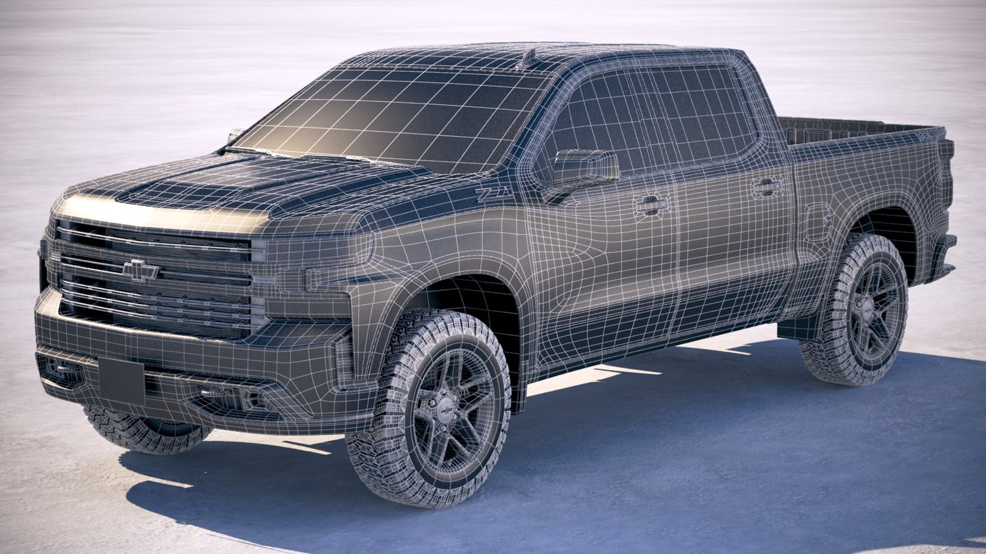 3D Chevrolet Silverado Z71 - TurboSquid 1240344