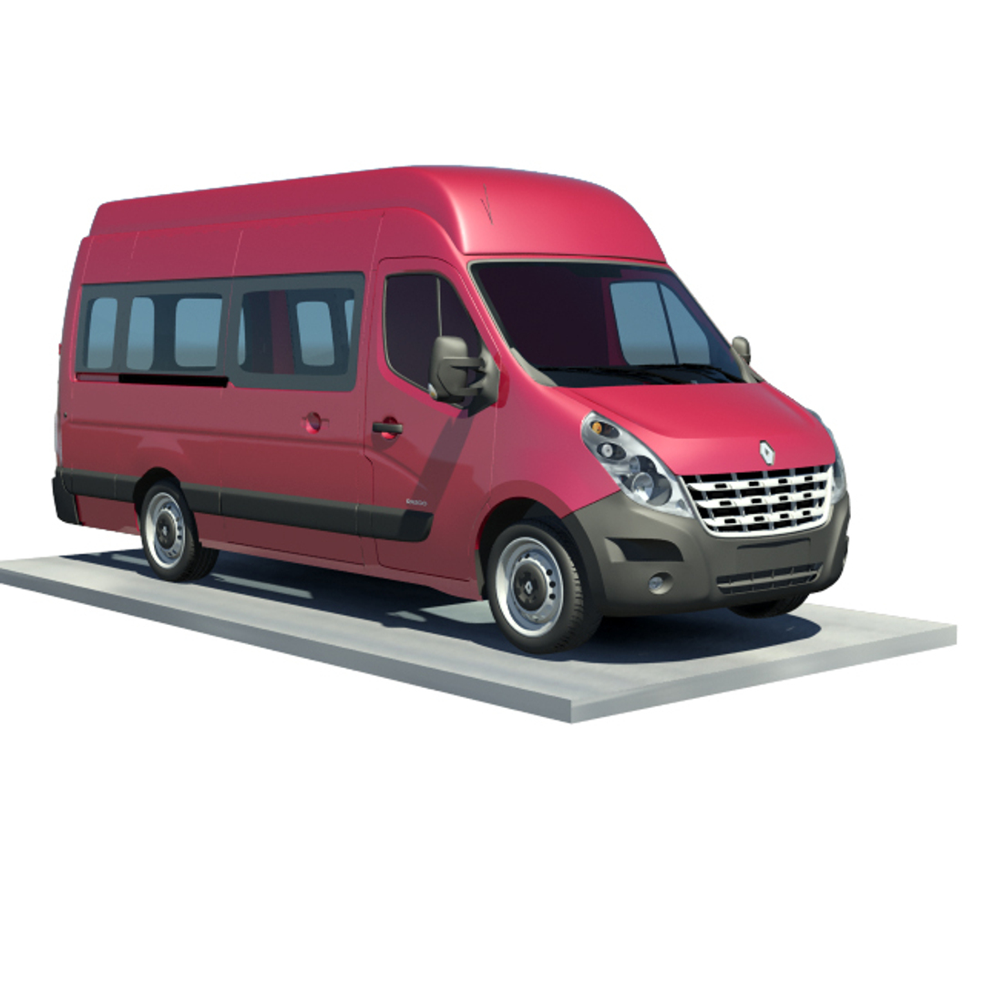 3d Renault Master L3h3 Vitre Model