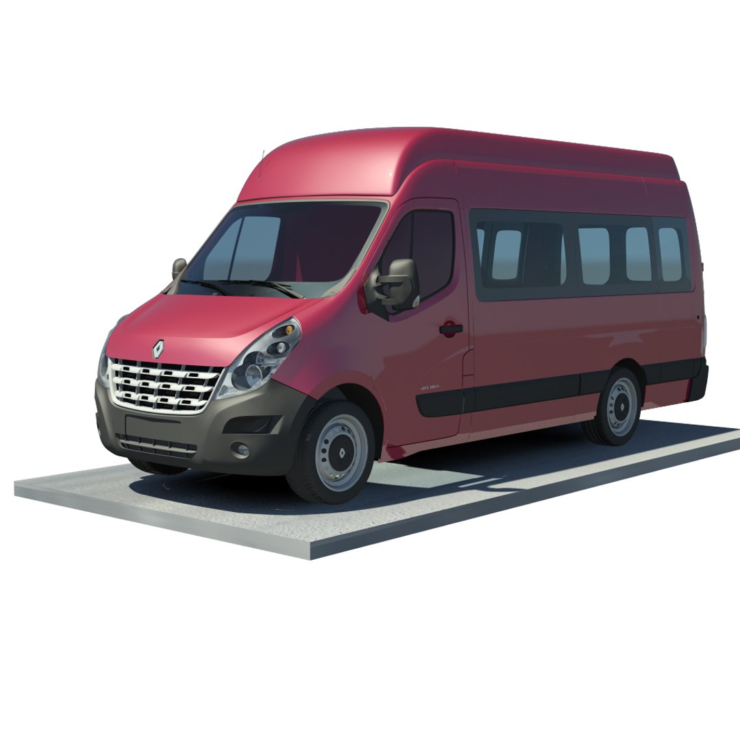 3d Renault Master L3h3 Vitre Model