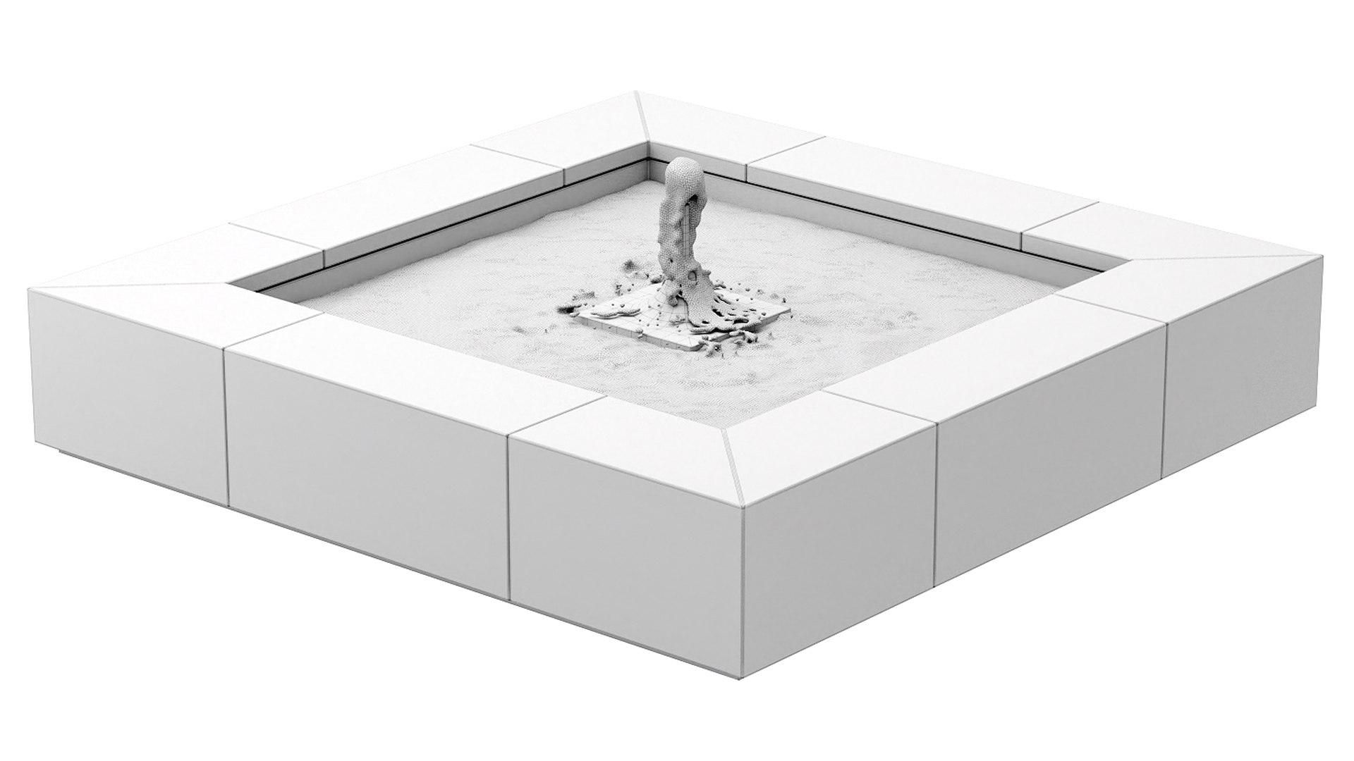 Concourse Fountain 3D Model - TurboSquid 2097757