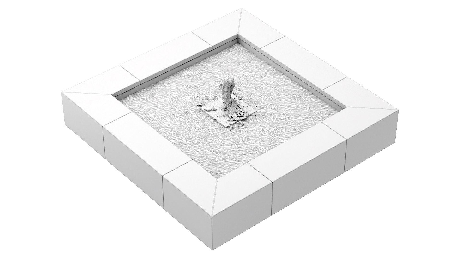 Concourse Fountain 3D Model - TurboSquid 2097757