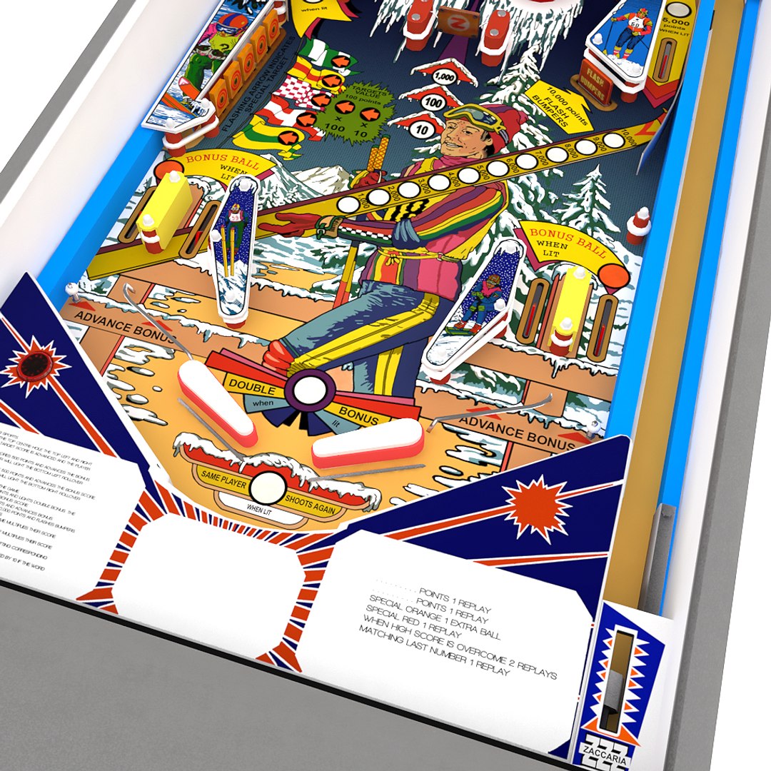 Winter Sports Pinball 3D - TurboSquid 1411364