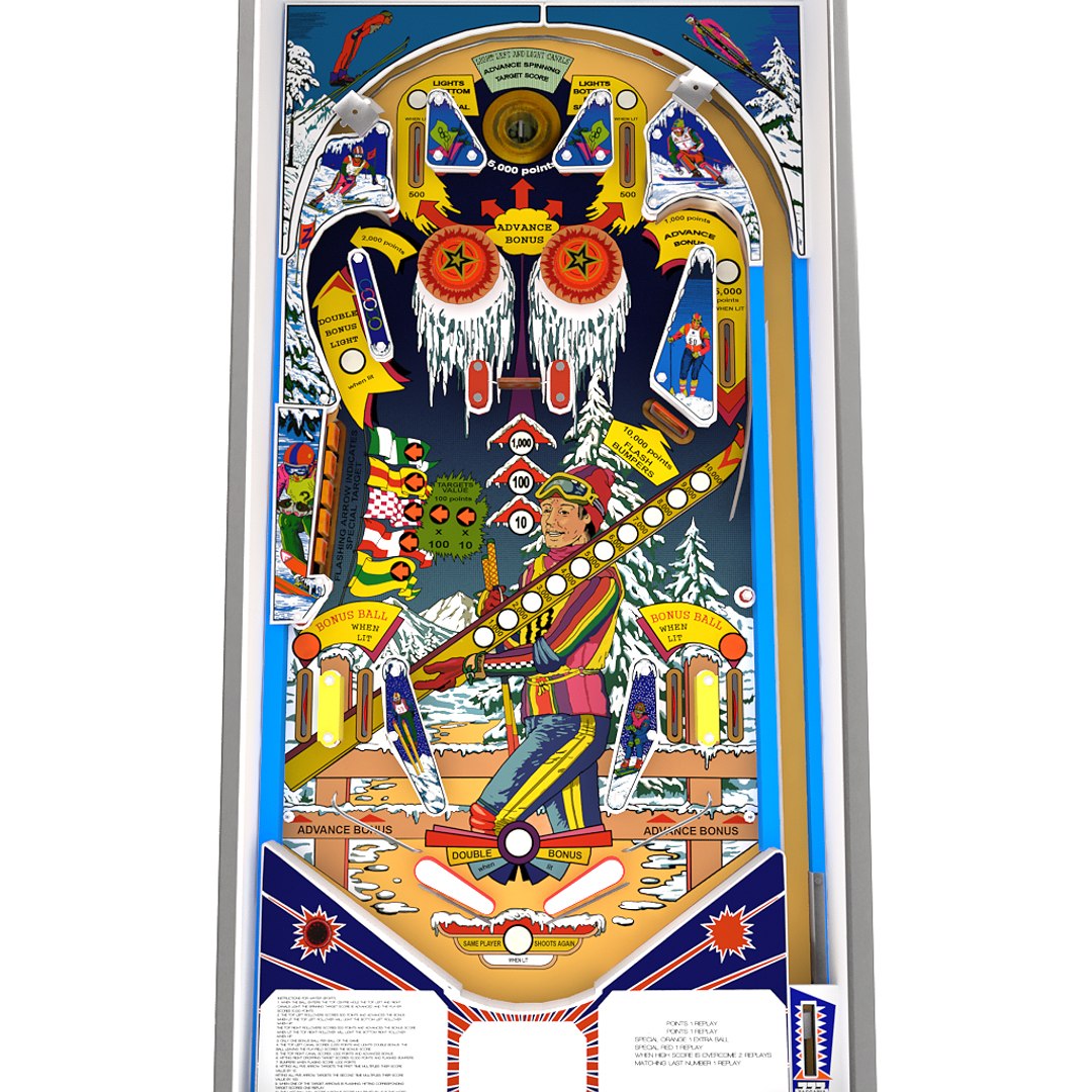 Winter Sports Pinball 3D - TurboSquid 1411364