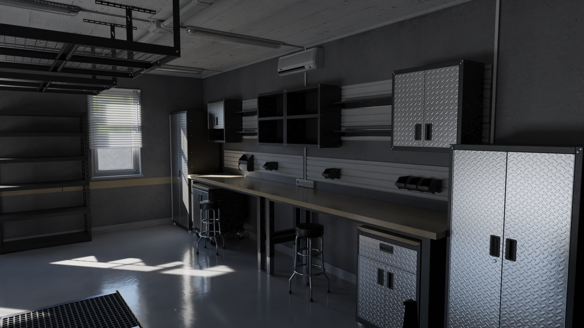 Home Garage Interior 2 3D Model - TurboSquid 2301473