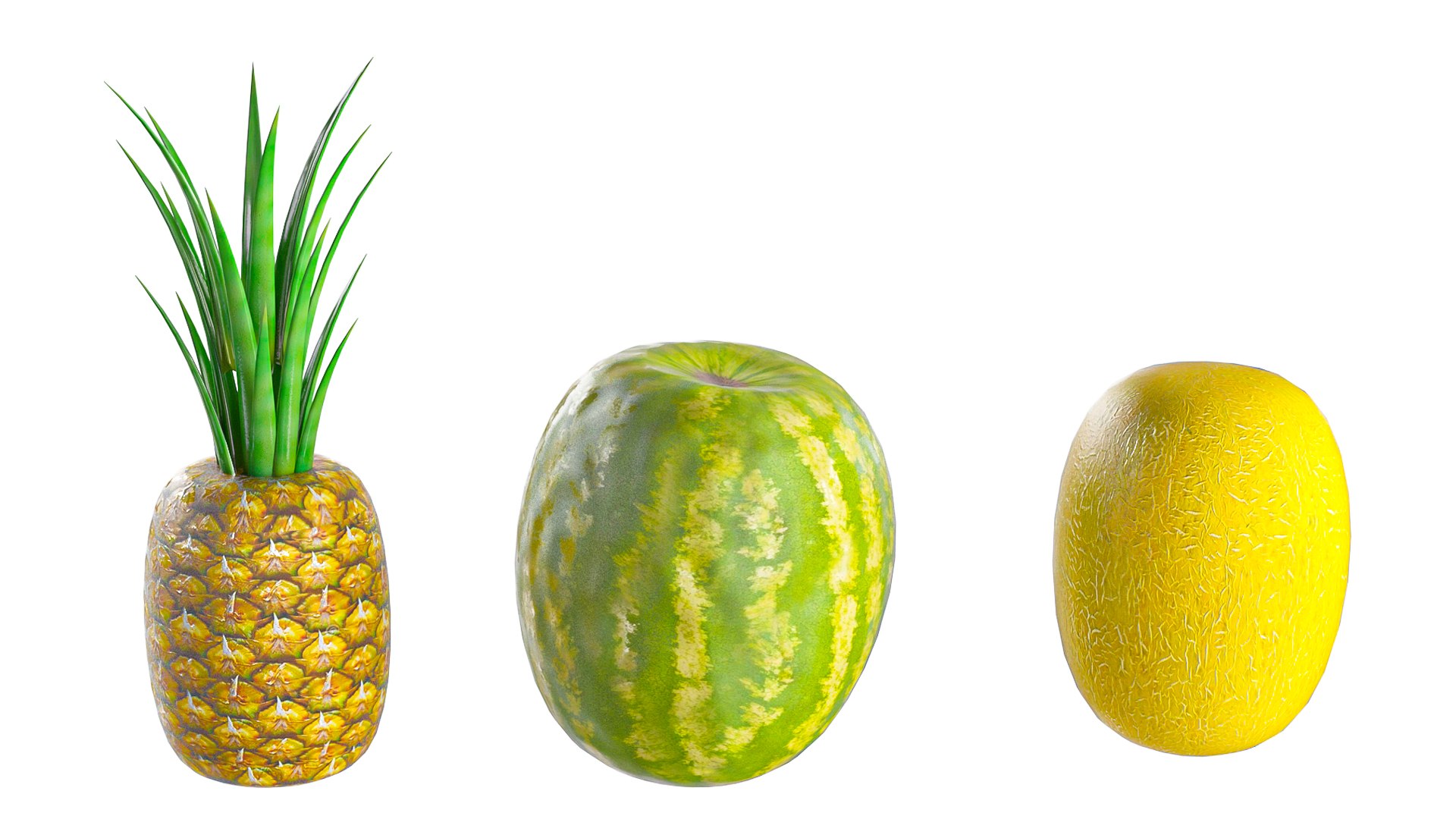 3D Fruit and Vegetables 01 model - TurboSquid 2055117