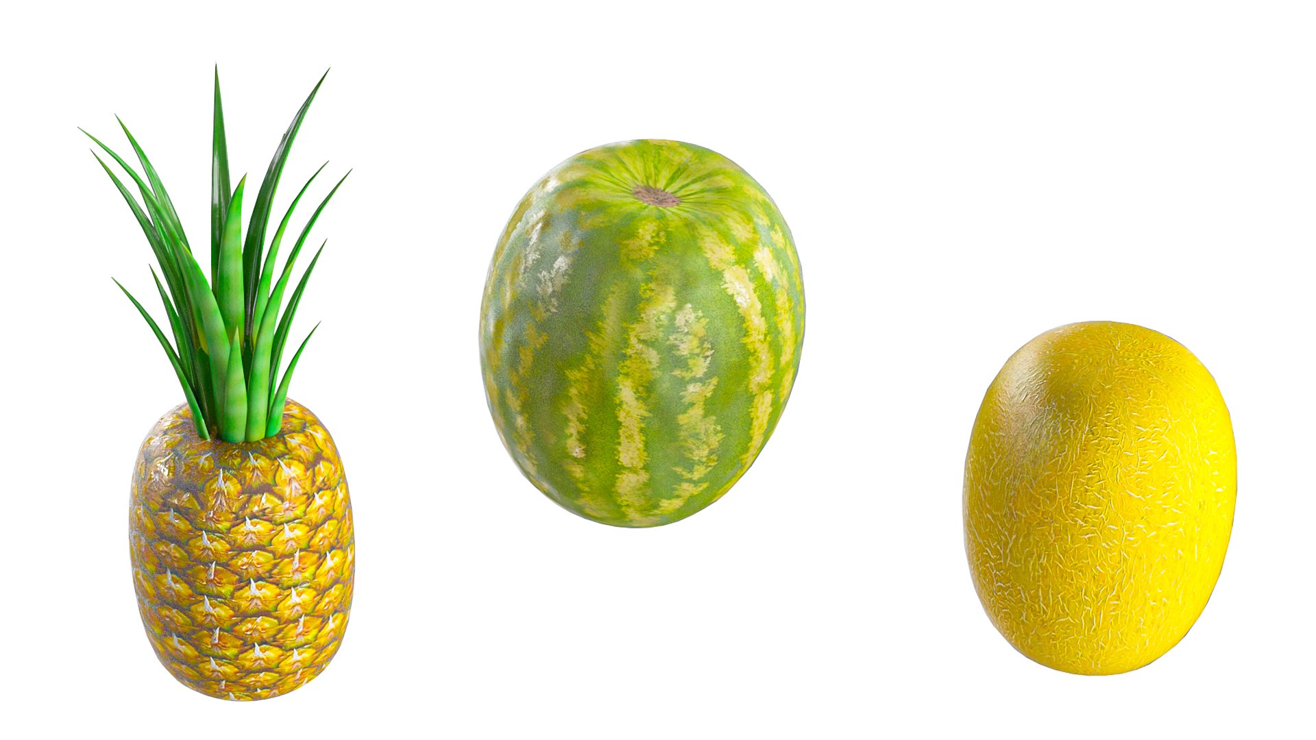 3D Fruit and Vegetables 01 model - TurboSquid 2055117