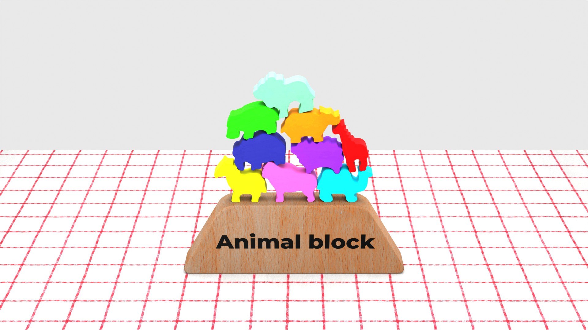 Animal Building Blocks 3D Model - TurboSquid 1908958