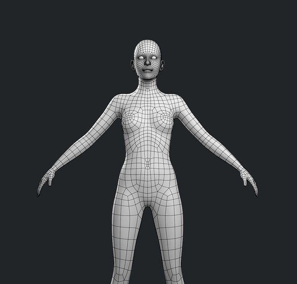 3D Base Mesh Female model - TurboSquid 1735421