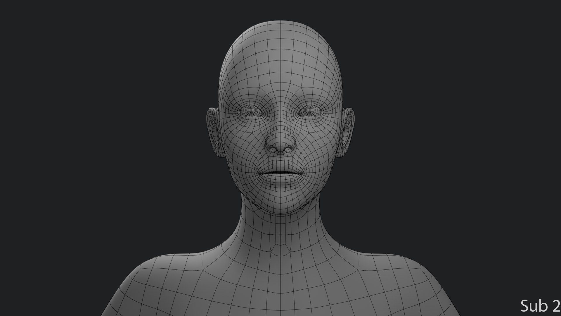 3D Base Mesh Female Model - TurboSquid 1735421
