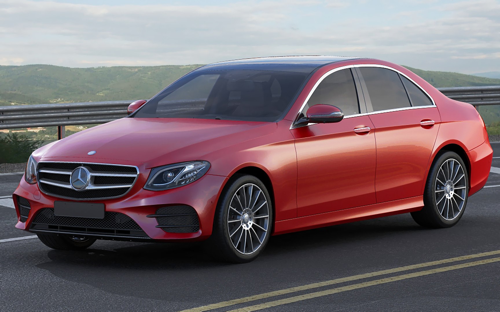 3d Mercedes E-class E Model