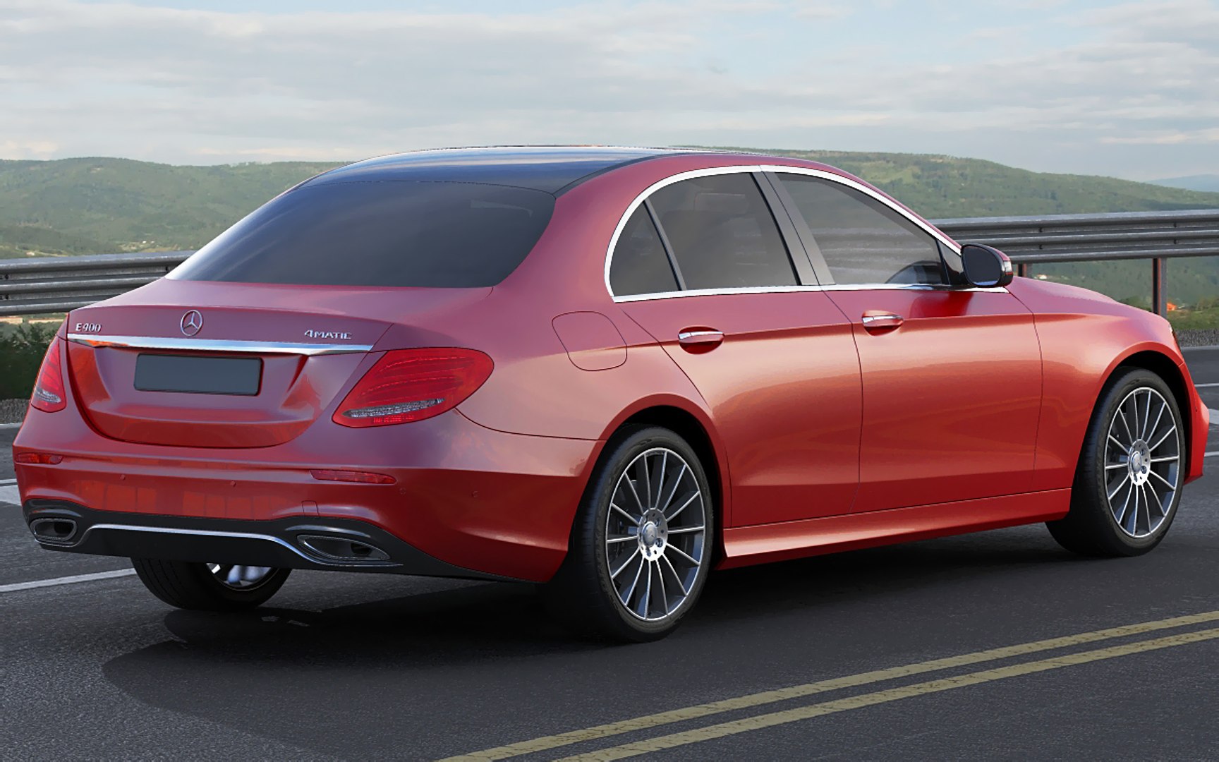 3d Mercedes E-class E Model