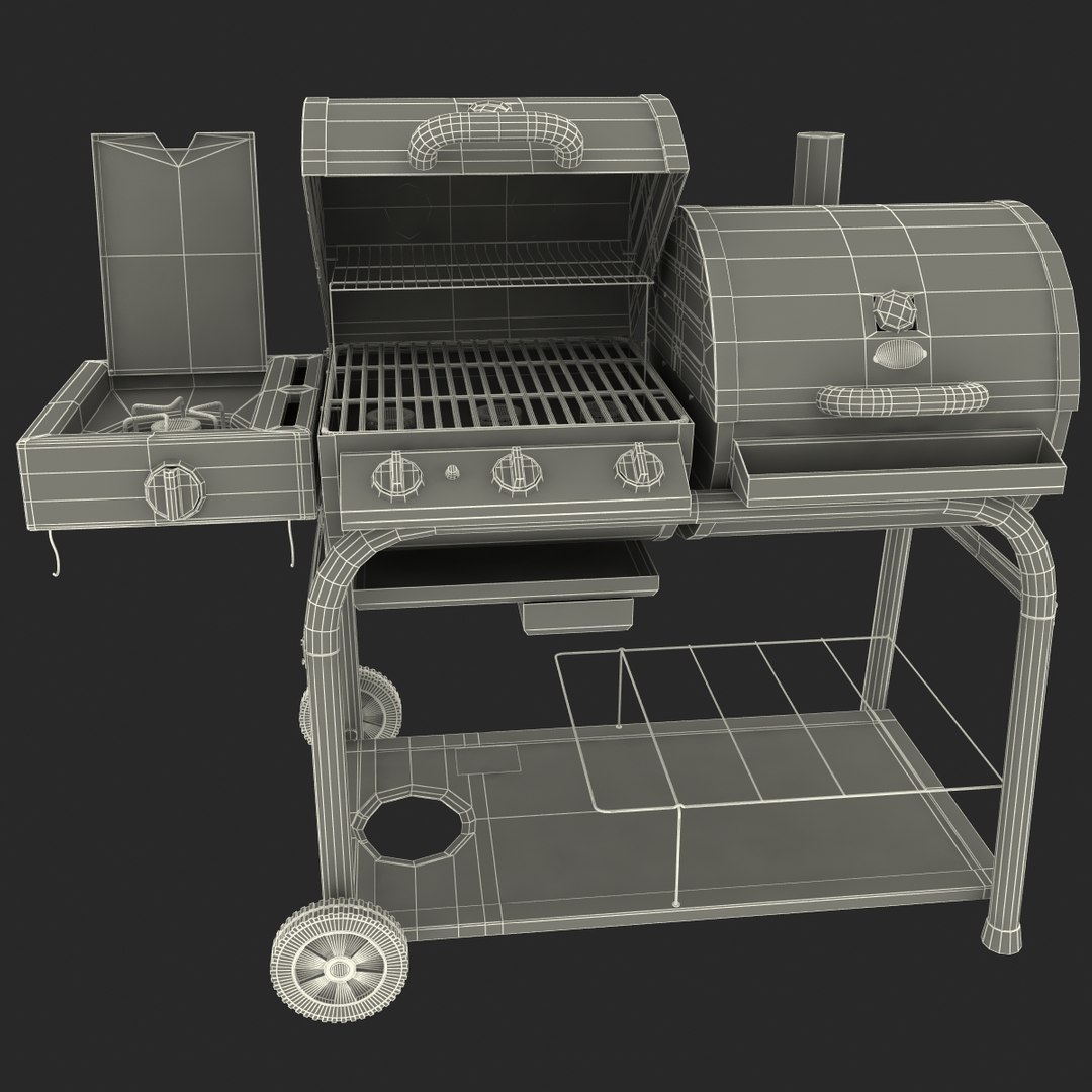 Grill V8 3d Model