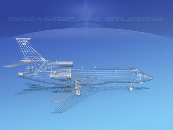 turbines dassault falcon 900 3d model