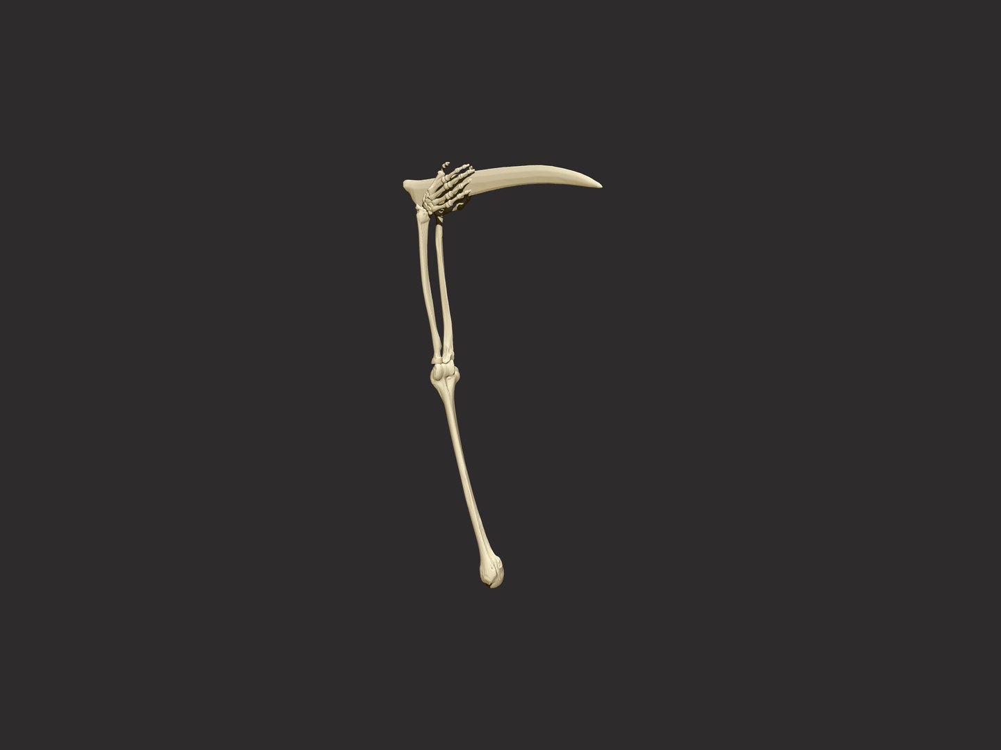 Giants Bone Scythe 3D - TurboSquid 2019211