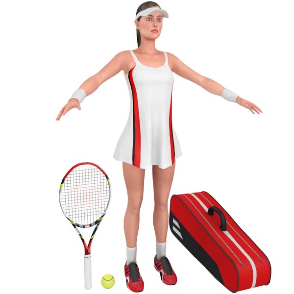 3d tennis trophy