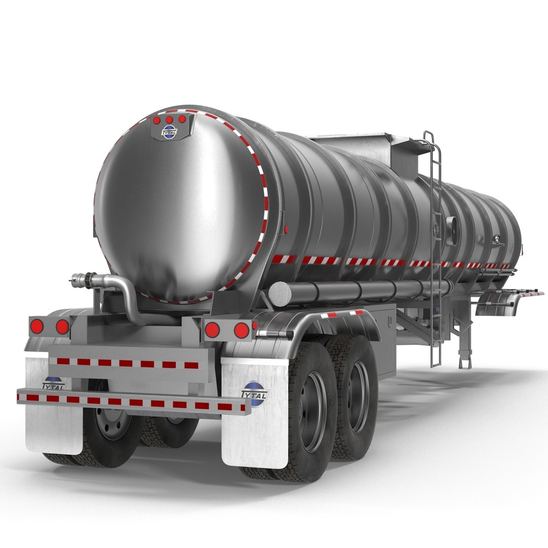Tanker Trailer 3d Model