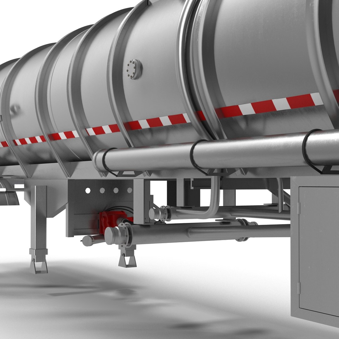 tanker trailer 3d model