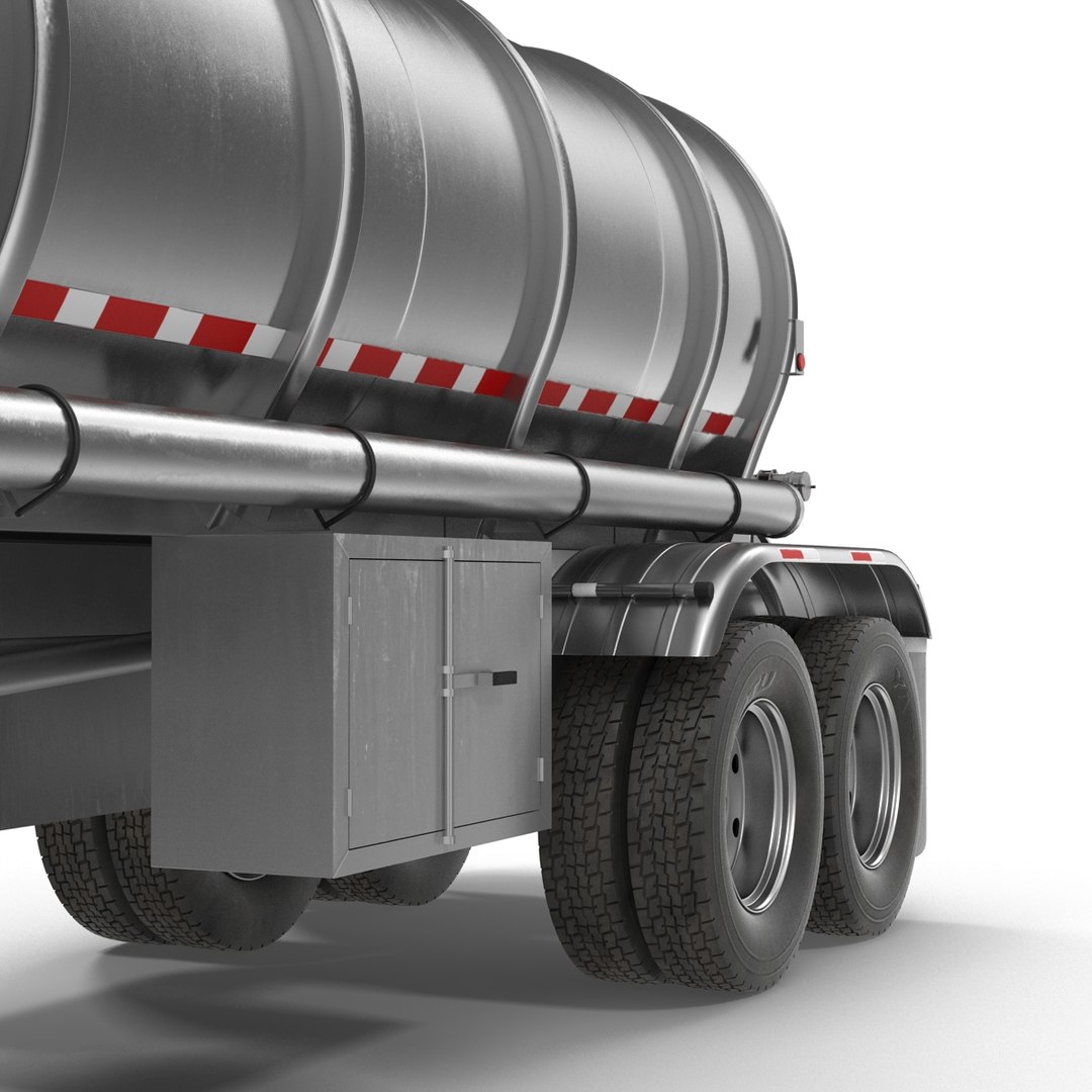 tanker trailer 3d model
