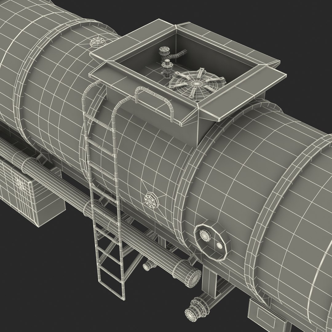 tanker trailer 3d model