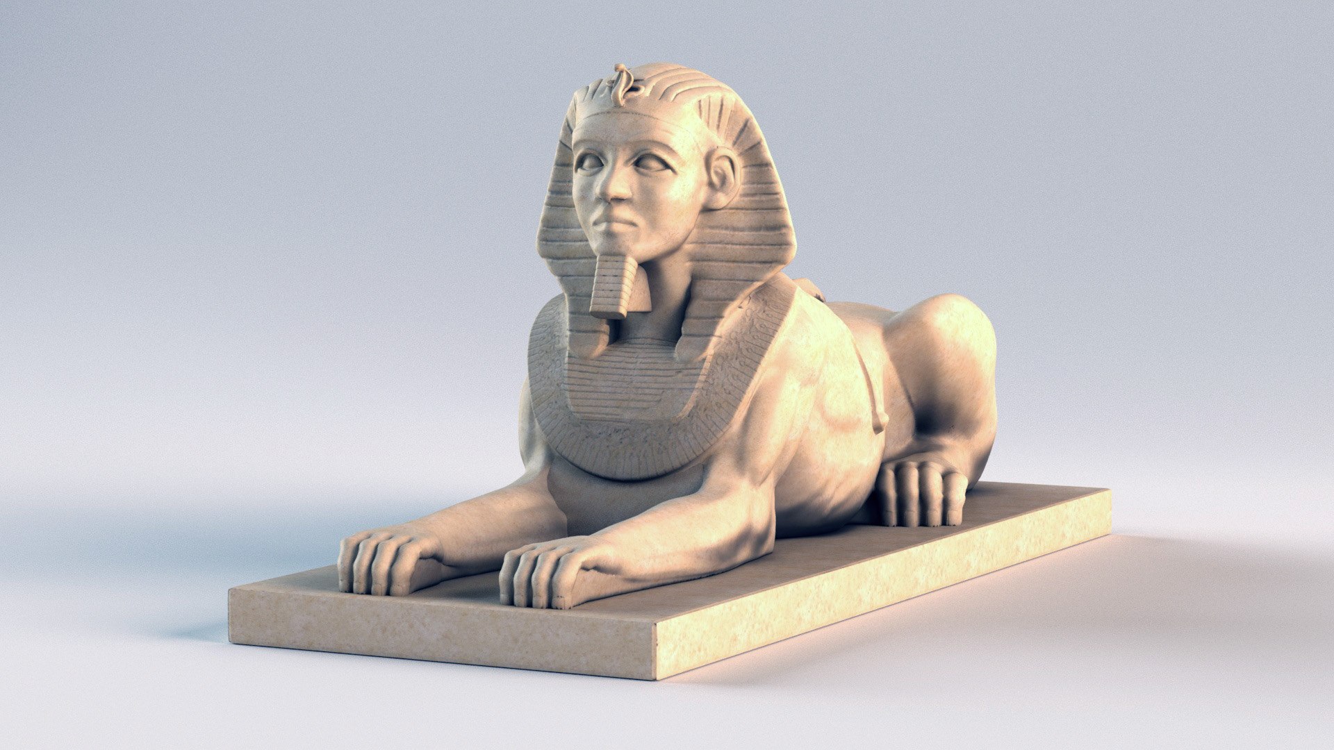 Sphinx Statue 3D model - TurboSquid 1772187