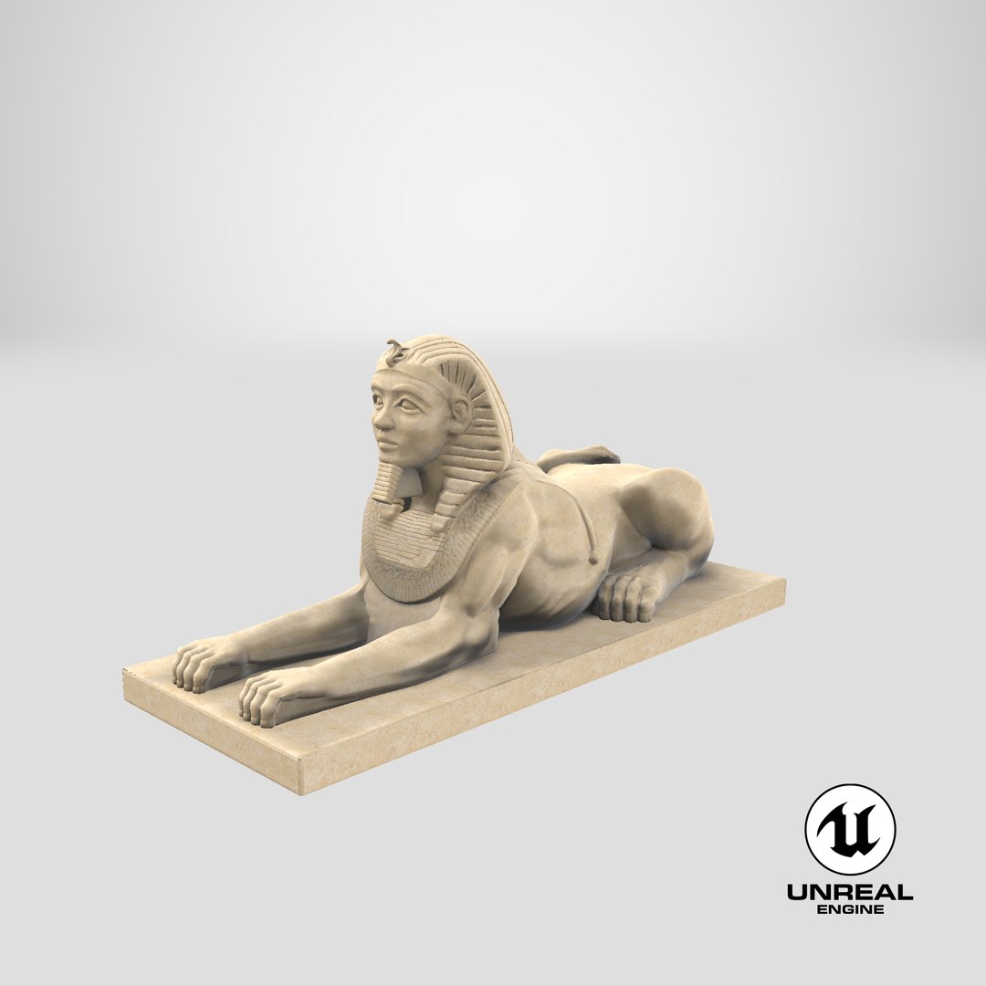 Sphinx Statue 3D model - TurboSquid 1772187