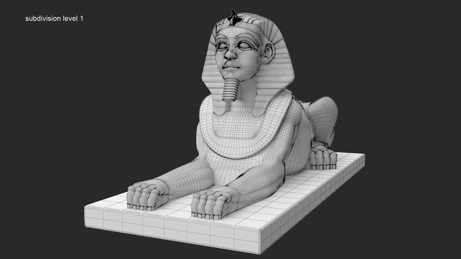 Sphinx Statue 3D model - TurboSquid 1772187