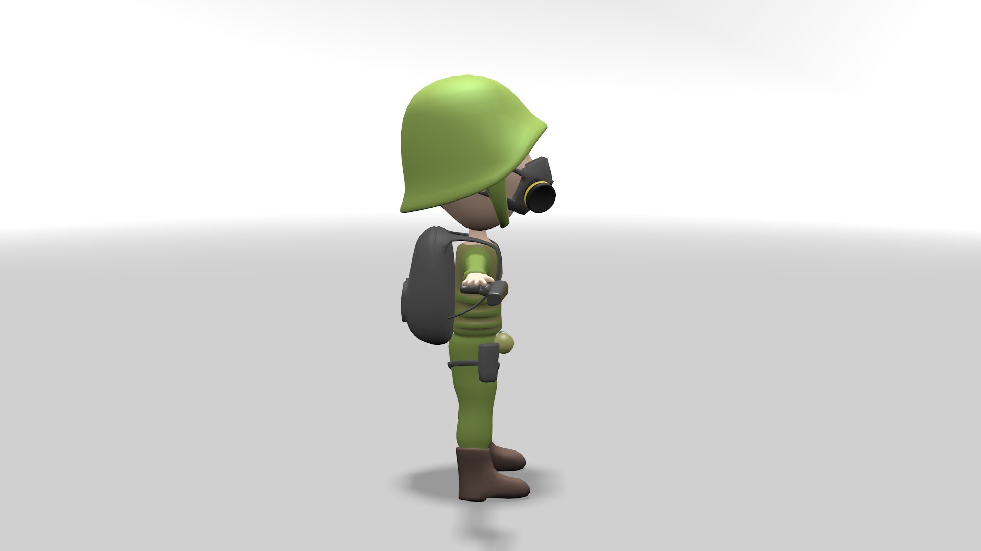 Soldier Cartoon Lowpoly Rigged With Animation 3D - TurboSquid 1883480