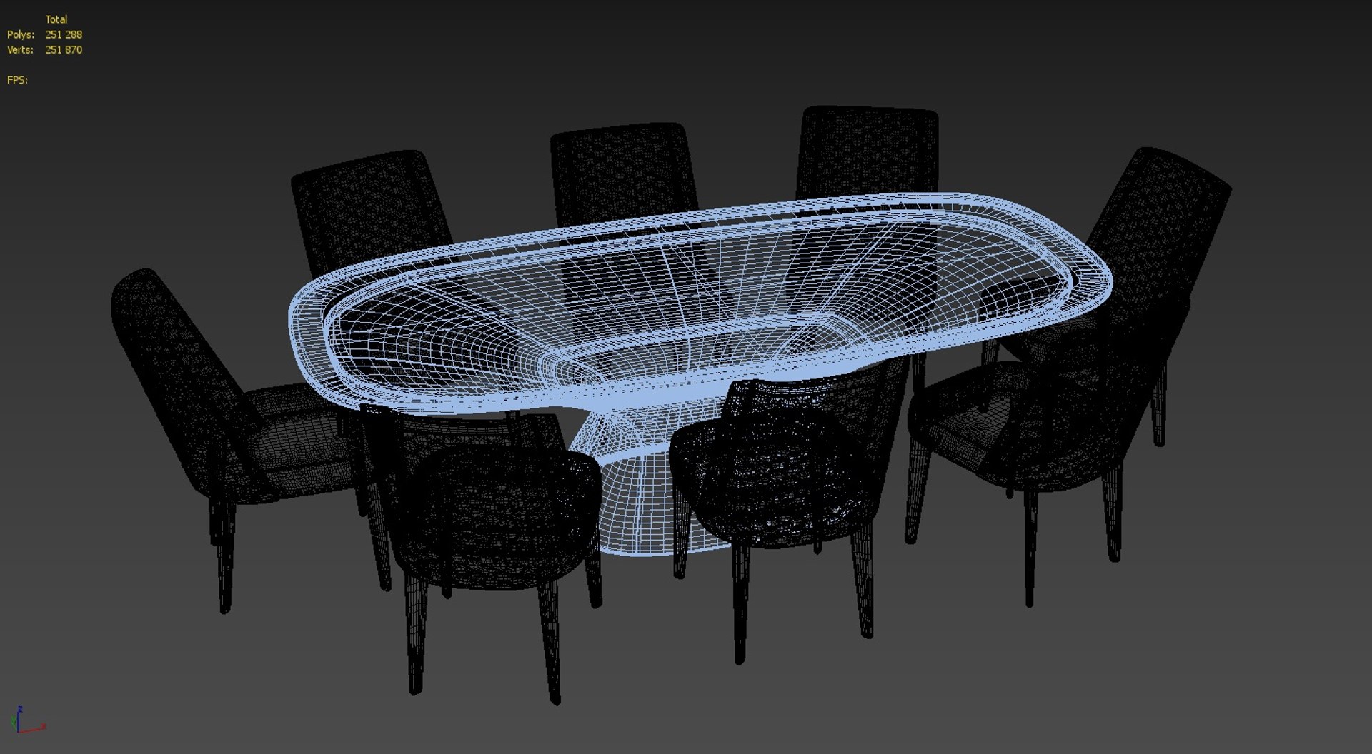 Stamford Chairs Alston Table 3D Model - TurboSquid 1290835