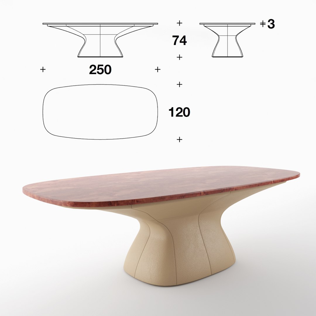 Stamford Chairs Alston Table 3D Model - TurboSquid 1290835