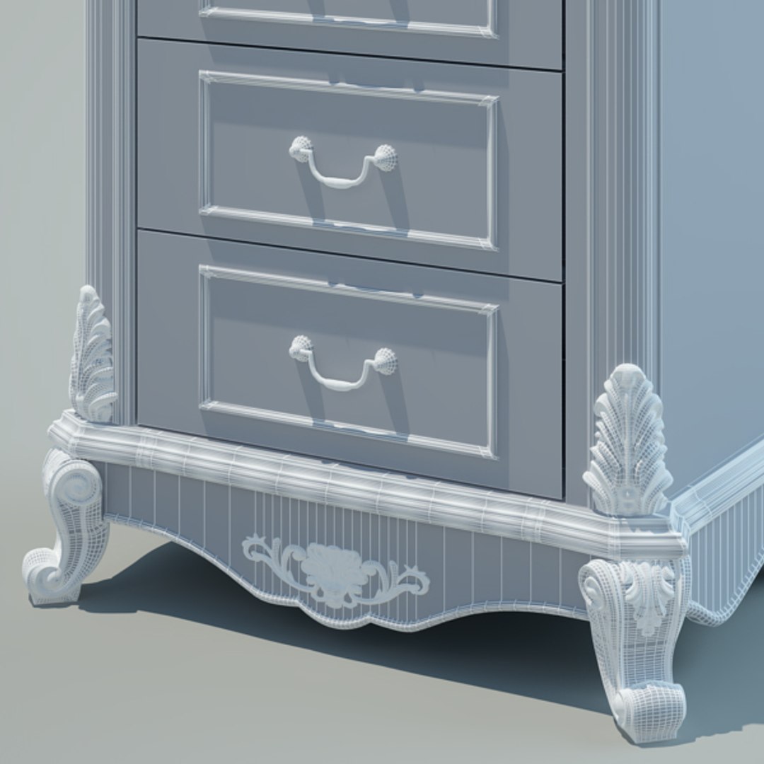 Interior Chest Drawer 3d Model