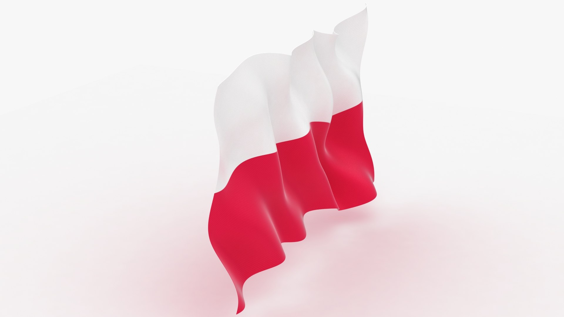 Poland Flag Animation Model - TurboSquid 1613913